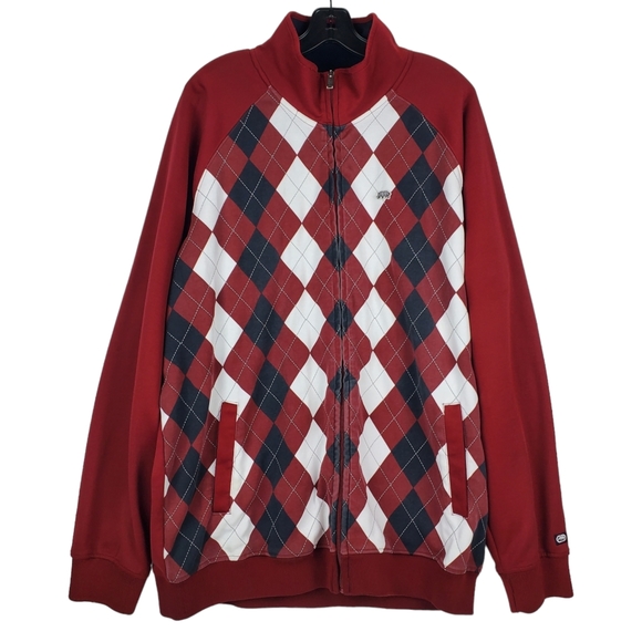 Marc Ecko | Jackets & Coats | Vintage Ecko Unltd Track Jacket Argyle ...